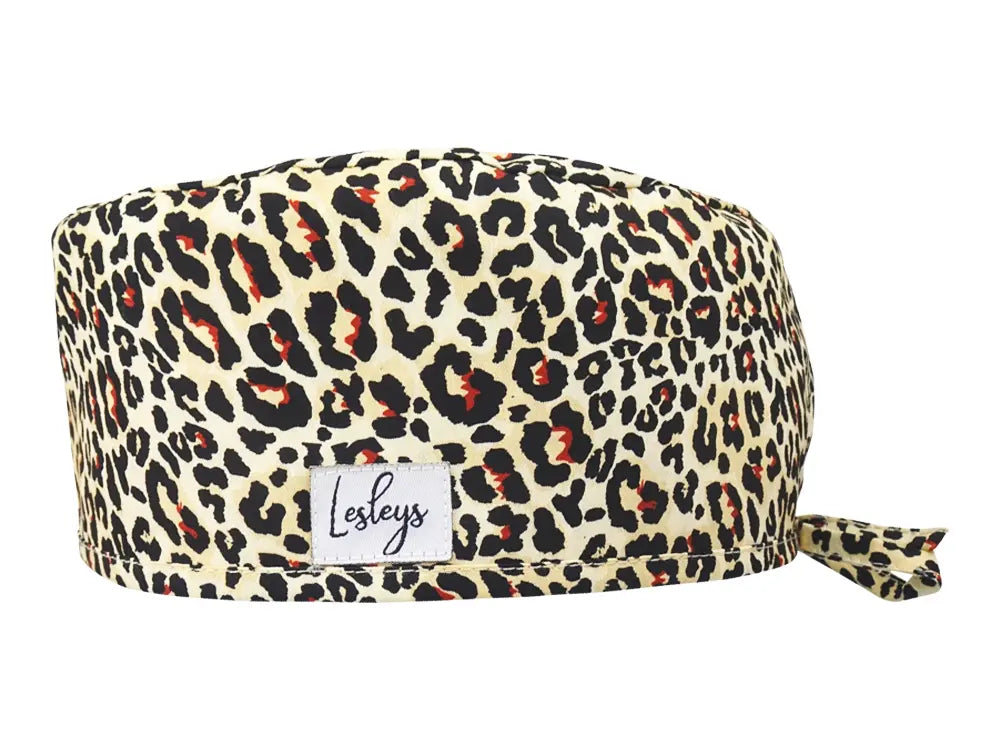 OP Haube Leopard - Slim – Lesleys OP-Hauben